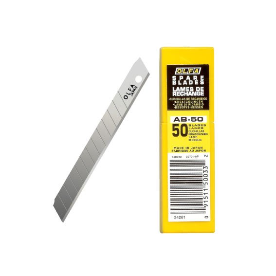 Olfa knivblade AB-50 - Glarmesterværktøj - Hansen Lellinge A/S