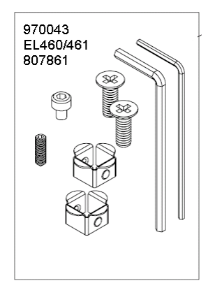 Abloy skruepose til EL460 - El-låse og tilbehør - Hansen Lellinge A/S